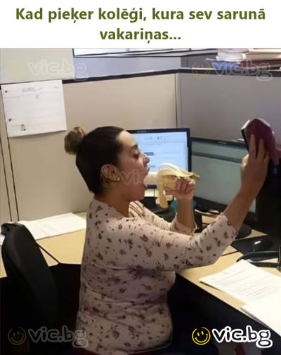 Kad pieķer kolēģi, kura sev sarunā vakariņas...